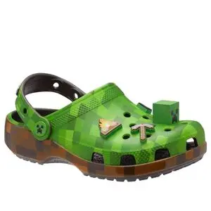 CROCS Classic Clog Minecraft Grass Block 'green Brown