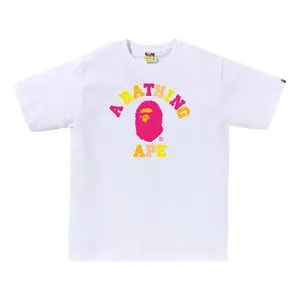 A BATHING APE Colors College T-shirt - White