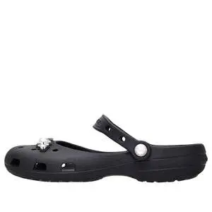 CROCS Classic Pearls Ballet Mary Jane Shoes - Black