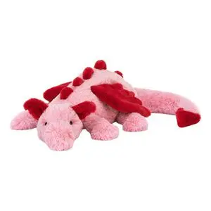 JELLYCAT Heart Dragon Large Plush - Red