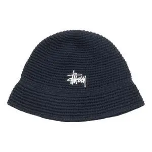 StÜssy Basic Knit Bucket Hat - Black