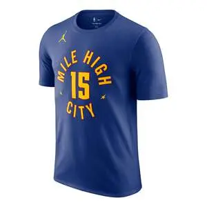 JORDAN Nba Denver Nuggets Statement Edition T-shirt - Rush Blue