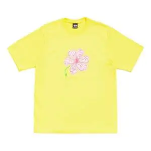 StÜssy Flower T-shirt - Lemon