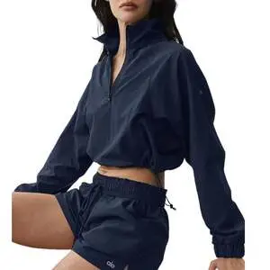 Alo Yoga Cropped 1/4 Zip Pullover