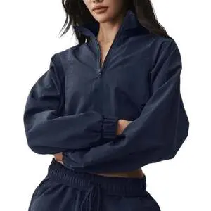 Alo Yoga Cropped 1/4 Zip Pullover