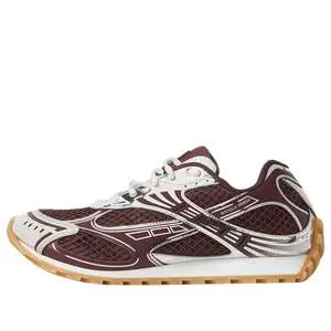 Bottega Veneta Orbit Sneaker - Barolo/silver