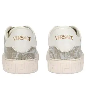 Versace Greca Jacquard Canvas Sneakers