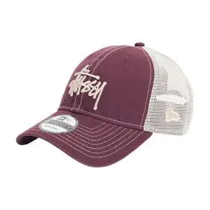 StÜssy 9twenty Washed Basic Trucker Cap - Maroon