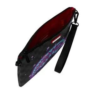 SPRAYGROUND Purple Slime Shark Clutch Bag
