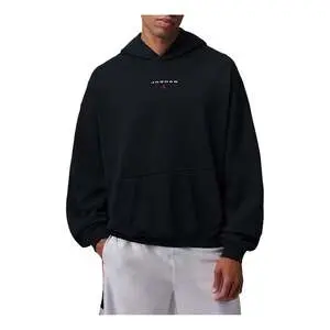 JORDAN Flight Fleece Oversized Hoodie - Black