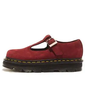 Dr. Martens Zebzag Mary Jane Milled Nubuck - Red