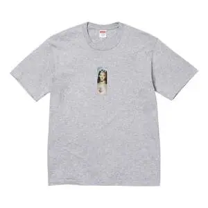 Supreme Fw26 Prayer Card Box Logo T-shirt - Heather Grey