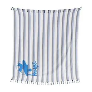 StÜssy Stripe Surfman Beach Blanket - Blue
