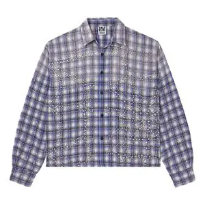 VALE FOREVER Blizzard L/s Flannel Shirt - Light Blue