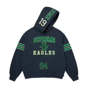 Supreme Fw26 Rhinestone Eagle Hooded Sweatshirt