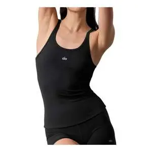 Alo Yoga Ribbed Prosper Tank - Black