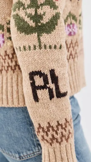 Polo Ralph Lauren Intarsia Knit Shawl Cardigan