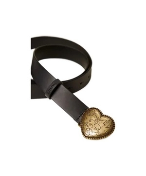 TWINSET Heart-buckle Leather Belt