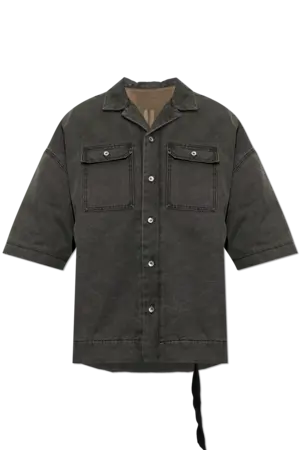 Rick Owens Oversized Denim Shirt - Grey