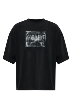 Vetements T-shirt With Print - Black