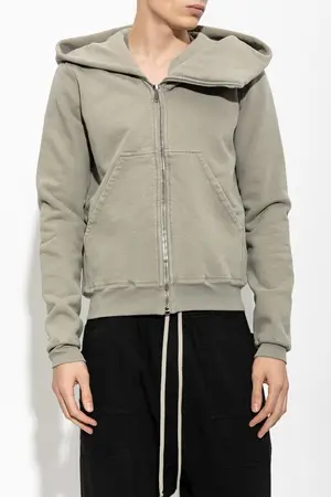 Rick Owens Sweatshirt With Asymmetric Zipper