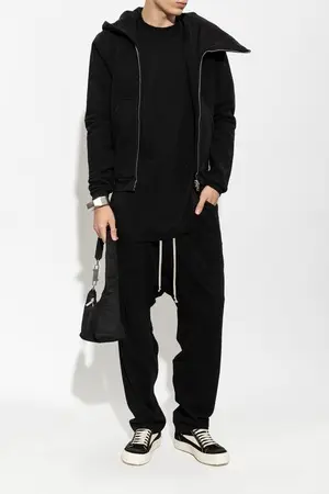 Rick Owens Sweatshirt With Asymmetric Zipper