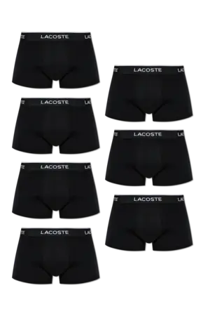 Lacoste Seven-pack Of Cotton Boxer Shorts - Black