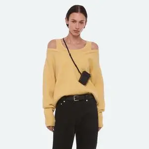 Helmut Lang Double-layer V-neck Sweater - Cornsilk
