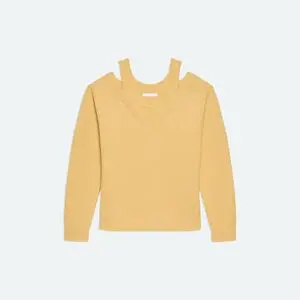 Helmut Lang Double-layer V-neck Sweater - Cornsilk
