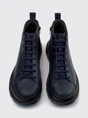 Camper Brutus+ Nubuck Lace-up Boots With Side Zip