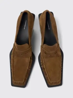 Camper Escandalo Suede Loafers With Square Toe