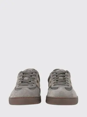 Hogan Cool Suede Calfskin Trainers With Side H Logo