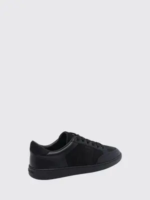 FERRAGAMO Gancini Low-top Sneakers In Calfskin And Nubuck Leather