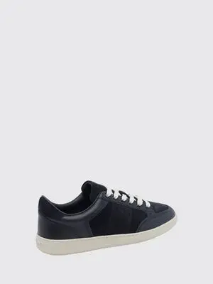 FERRAGAMO Gancini Low-top Sneakers In Calfskin And Nubuck Leather