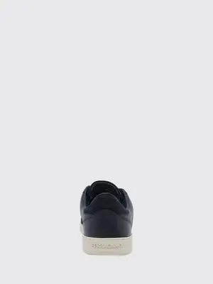 FERRAGAMO Gancini Low-top Sneakers In Calfskin And Nubuck Leather