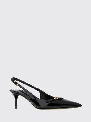 Dolce & Gabbana Patent Leather Slingback Pumps With Dg Monogram
