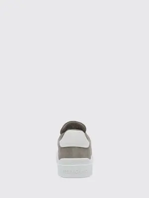FERRAGAMO Low-top Sneakers In Leather With Contrasting Gancini Monogram