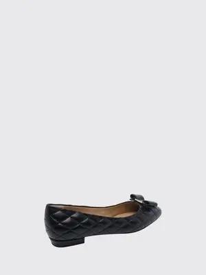 FERRAGAMO Varina Quilted Nappa Ballet Flats With Bow Detail