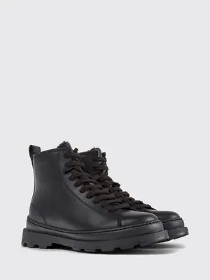 Camper Brutus+ Calfskin Combat Boots With Side Zip