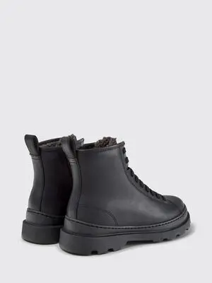 Camper Brutus+ Calfskin Combat Boots With Side Zip