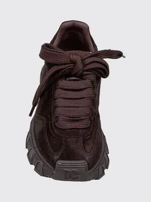 Dolce & Gabbana Dg Country Road Leather And Suede Sneakers With Monogram