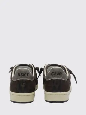 Premiata Clay Suede Trainers With Perforated Toe