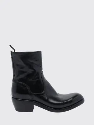 Premiata Smooth Calf Leather Texan Boots With Side Zip