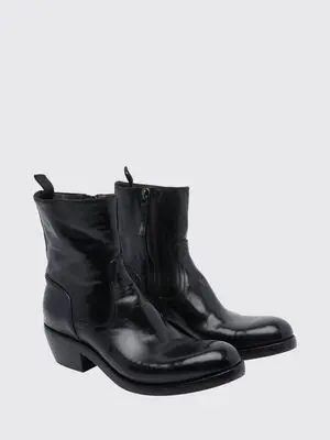 Premiata Smooth Calf Leather Texan Boots With Side Zip