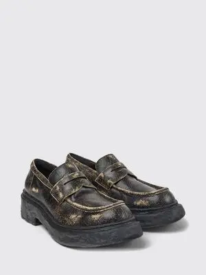 Camper Vamonos Two-tone Leather Loafers With Distressed Effect