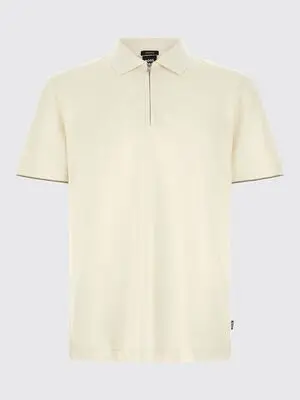 BOSS Short-sleeve Cotton Polo Shirt With Half-zip Closure