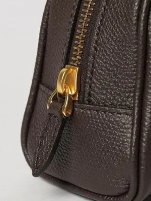 Valentino Garavani Vlogo Signature Mini Boston Bag In Grained Leather - Brown
