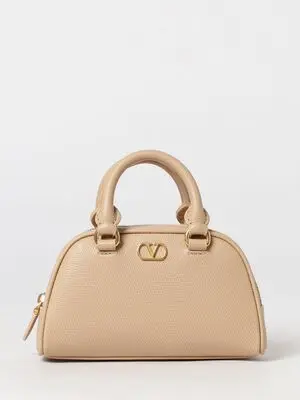 Valentino Garavani Vlogo Signature Mini Grained Leather Handbag - Pink