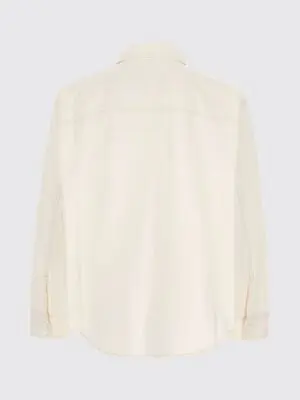 AMI Paris Cotton Denim Shirt Jacket With Patch Pockets