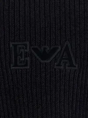 Emporio Armani Cotton Blend Crewneck Jumper With Tone-on-tone Logo
